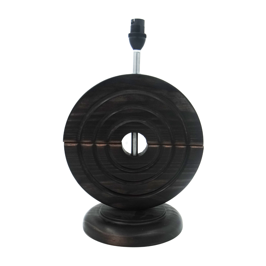 Bedside Lamp Stand Solid Wood Oak Stained | WF222 - The Lamp Factory